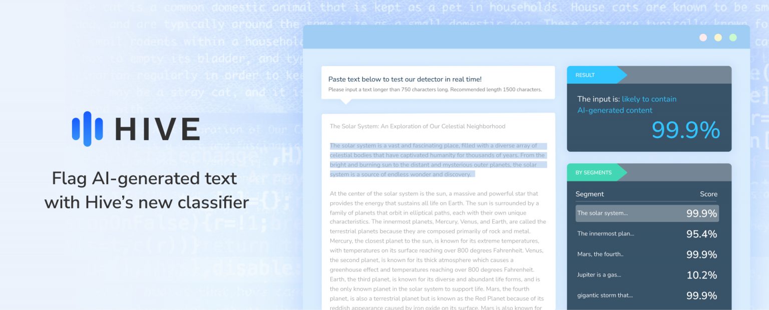 Flag AI-Generated Text with Hive’s New Classifier – Hive