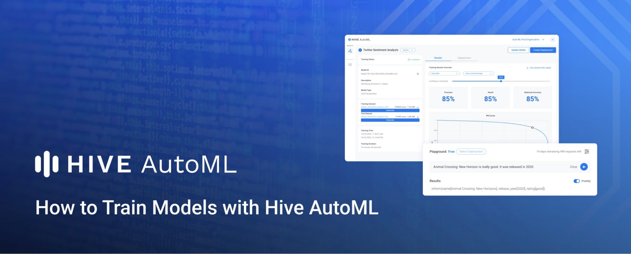How to Train Models with Hive AutoML – Hive